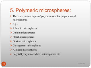 Micro Capsules / Micro Spheres | PPTX