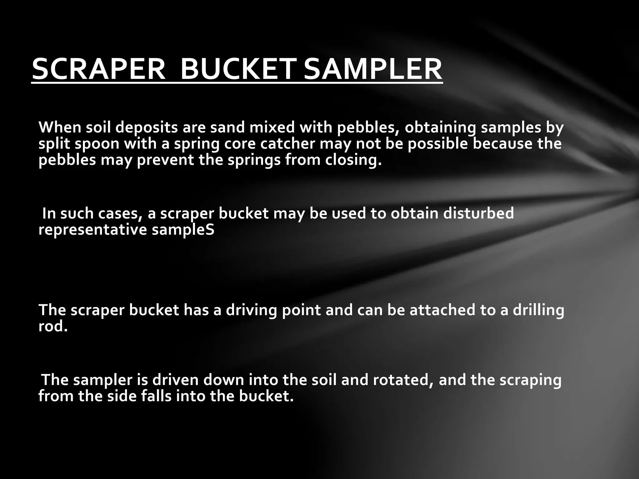 TYPES OF SOIL SAMPLE AND SAMPLERS . | PPTX