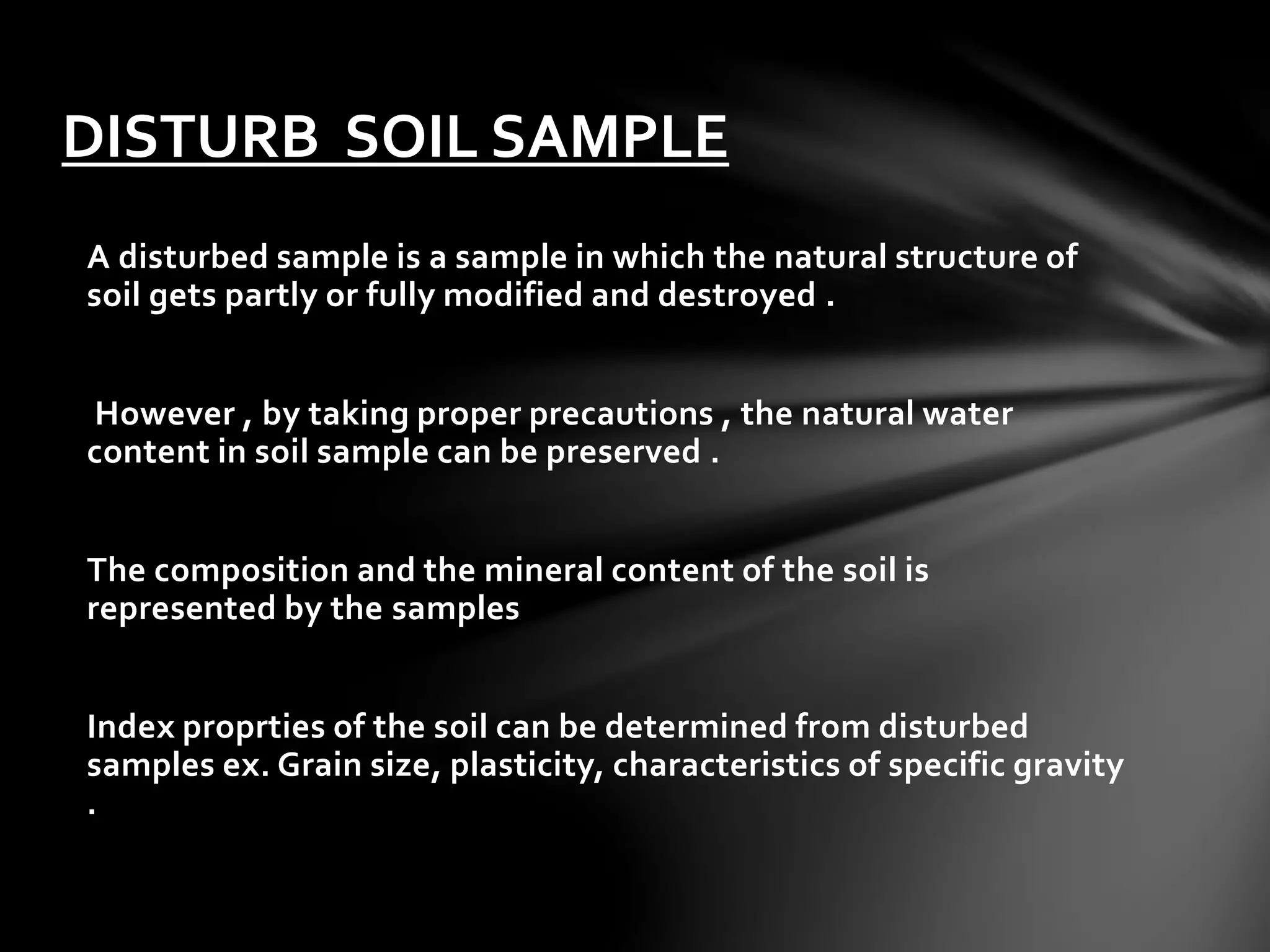 TYPES OF SOIL SAMPLE AND SAMPLERS . | PPTX