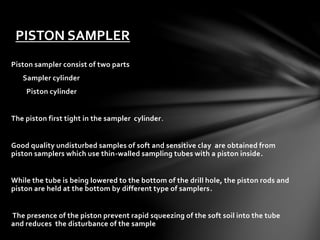 TYPES OF SOIL SAMPLE AND SAMPLERS . | PPTX