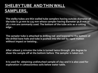 TYPES OF SOIL SAMPLE AND SAMPLERS . | PPTX