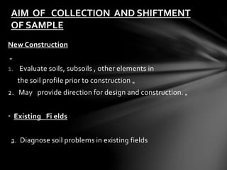TYPES OF SOIL SAMPLE AND SAMPLERS . | PPTX