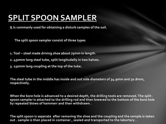 TYPES OF SOIL SAMPLE AND SAMPLERS . | PPTX