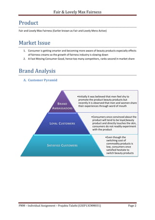 Product Marketing and Management for Fair and Lovely Max Fairness | PDF