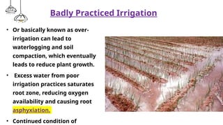 Excess of plant water and plant requirement of crop and methods of ...
