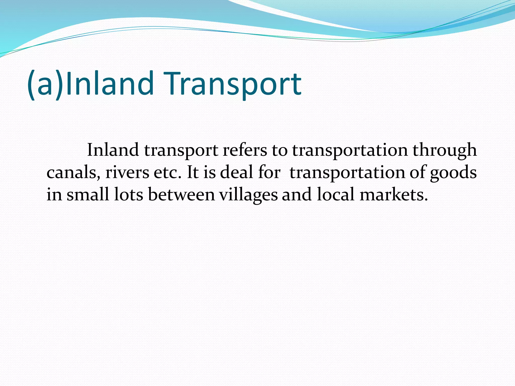 powerpoint on transportation | PPTX