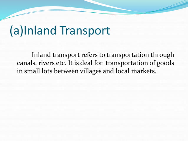 powerpoint on transportation | PPTX