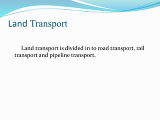 powerpoint on transportation | PPTX