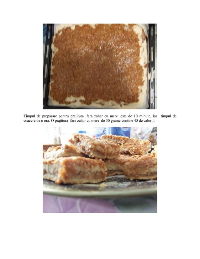 Prajitura fara zahar cu mere | PDF