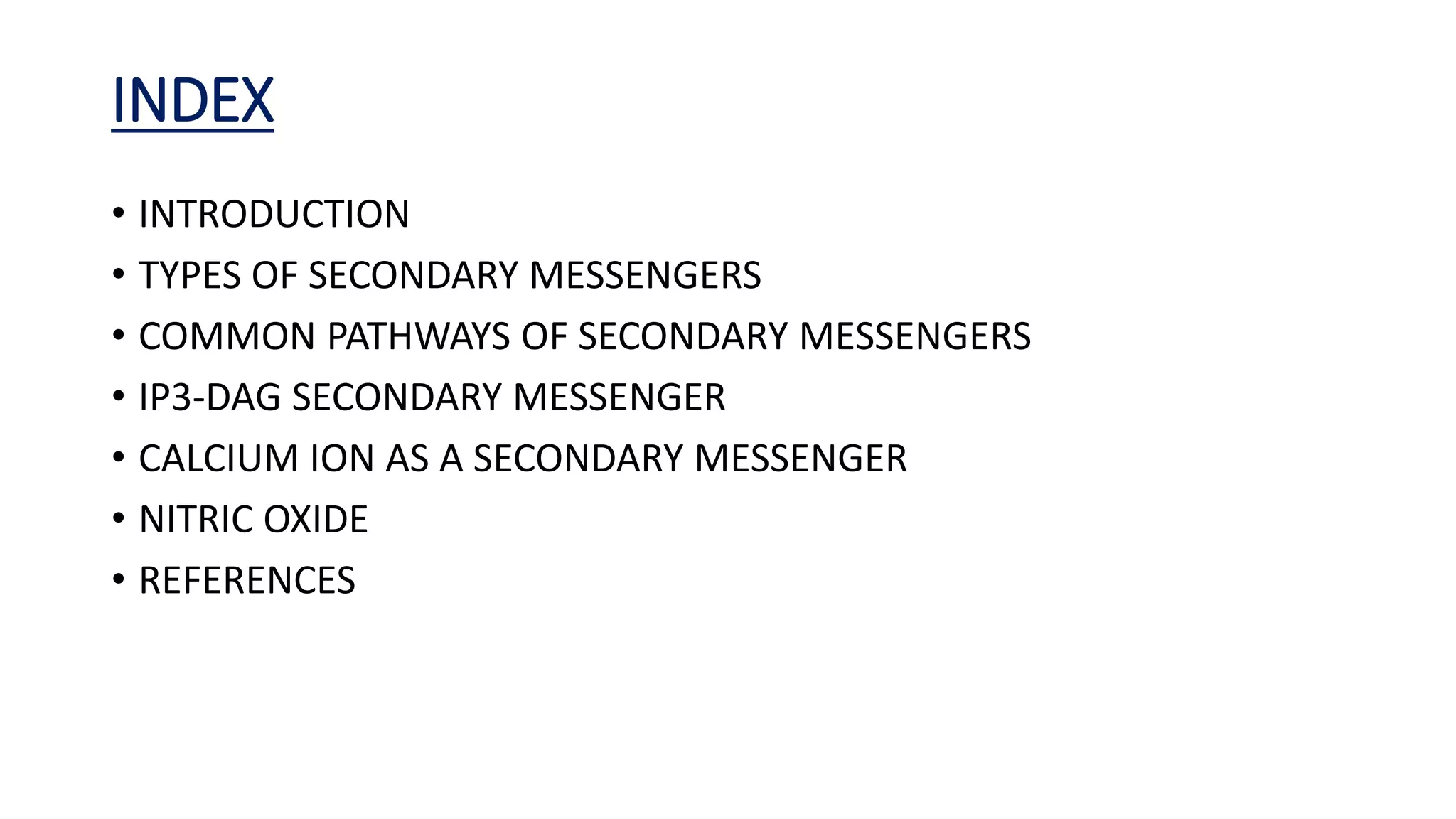 secondary messengers | PPTX