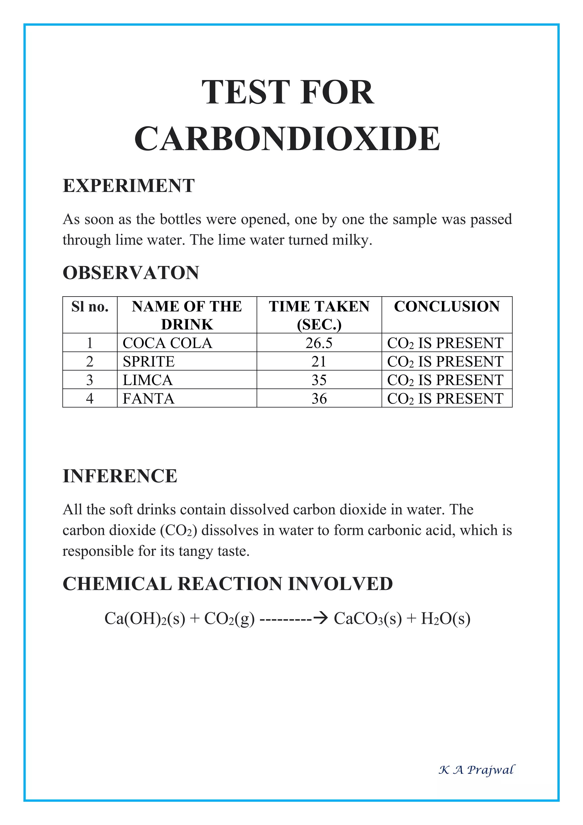 Determination of The Contents of Cold Drinks | PDF