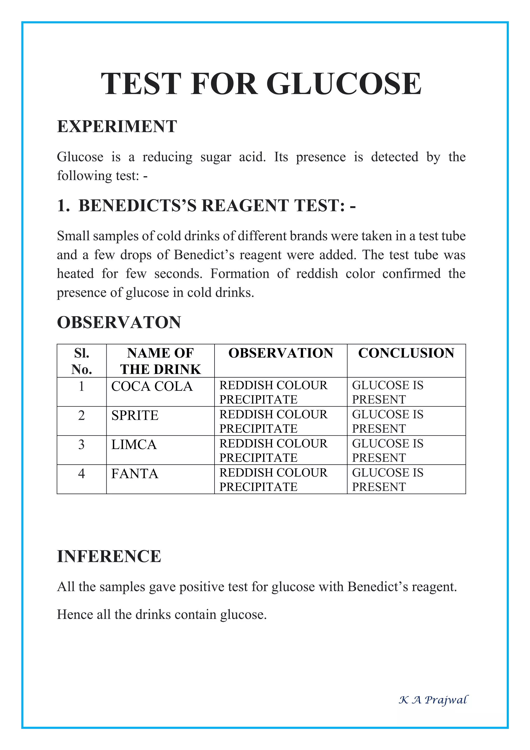 Determination of The Contents of Cold Drinks | PDF