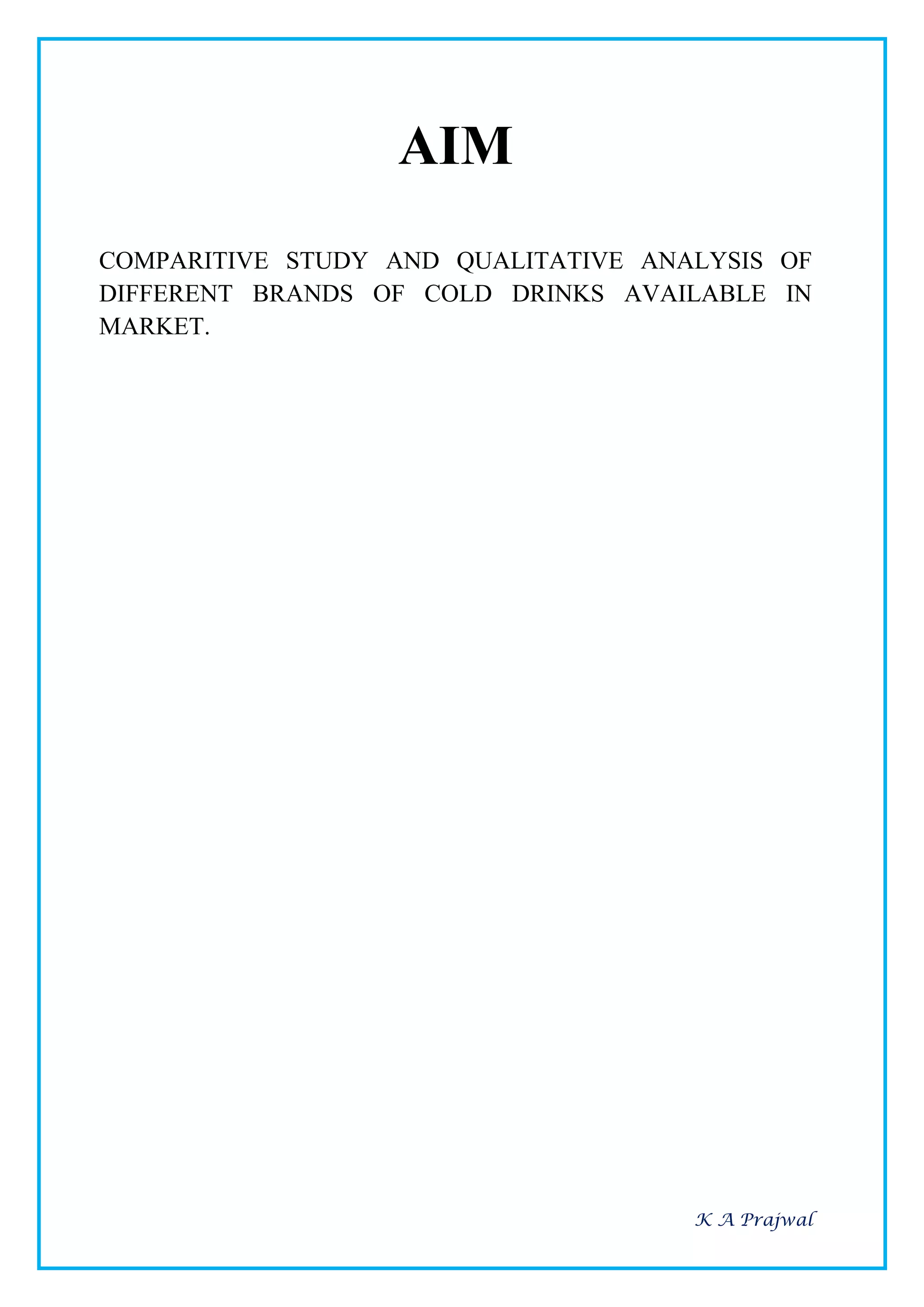 Determination of The Contents of Cold Drinks | PDF