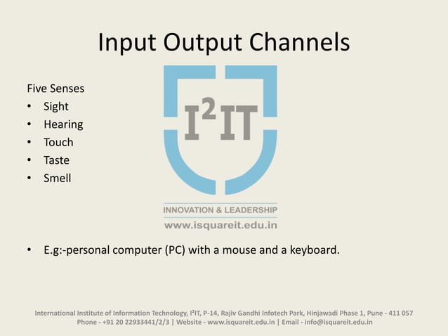 Human Computer Interaction - INPUT OUTPUT CHANNELS | PPTX | Eye and Vision Conditions | Diseases ...