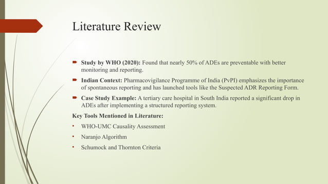 Identification And Evaluation of Patient Adverse Drug Event Report | PPTX