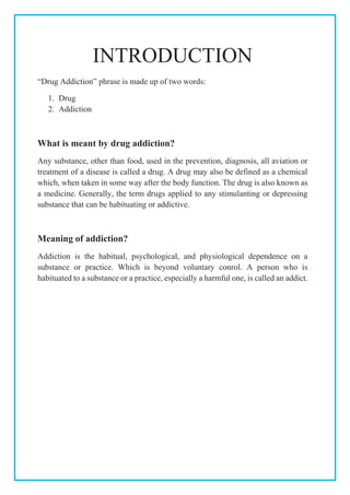 DRUG ADDICTION | PDF