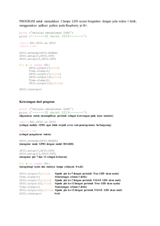 Prak.mikroprosesor 2 led_bergantian | DOCX