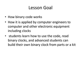 Prak1 binary clocks | PPTX
