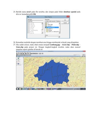 Tutorial Penggunaan ArcView | PDF