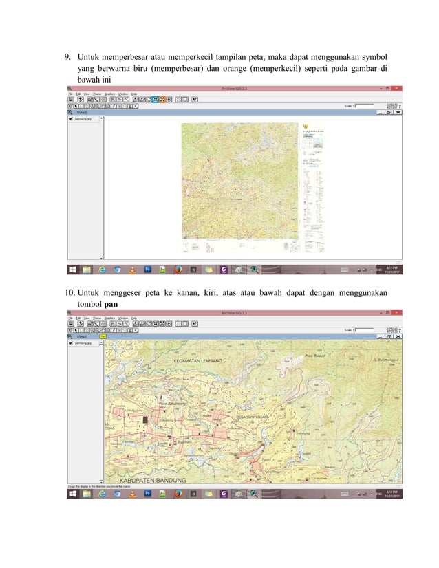 Tutorial Penggunaan ArcView | PDF