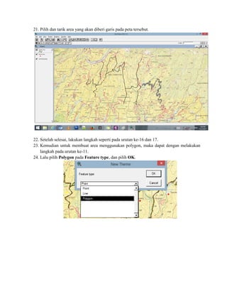 Tutorial Penggunaan ArcView | PDF