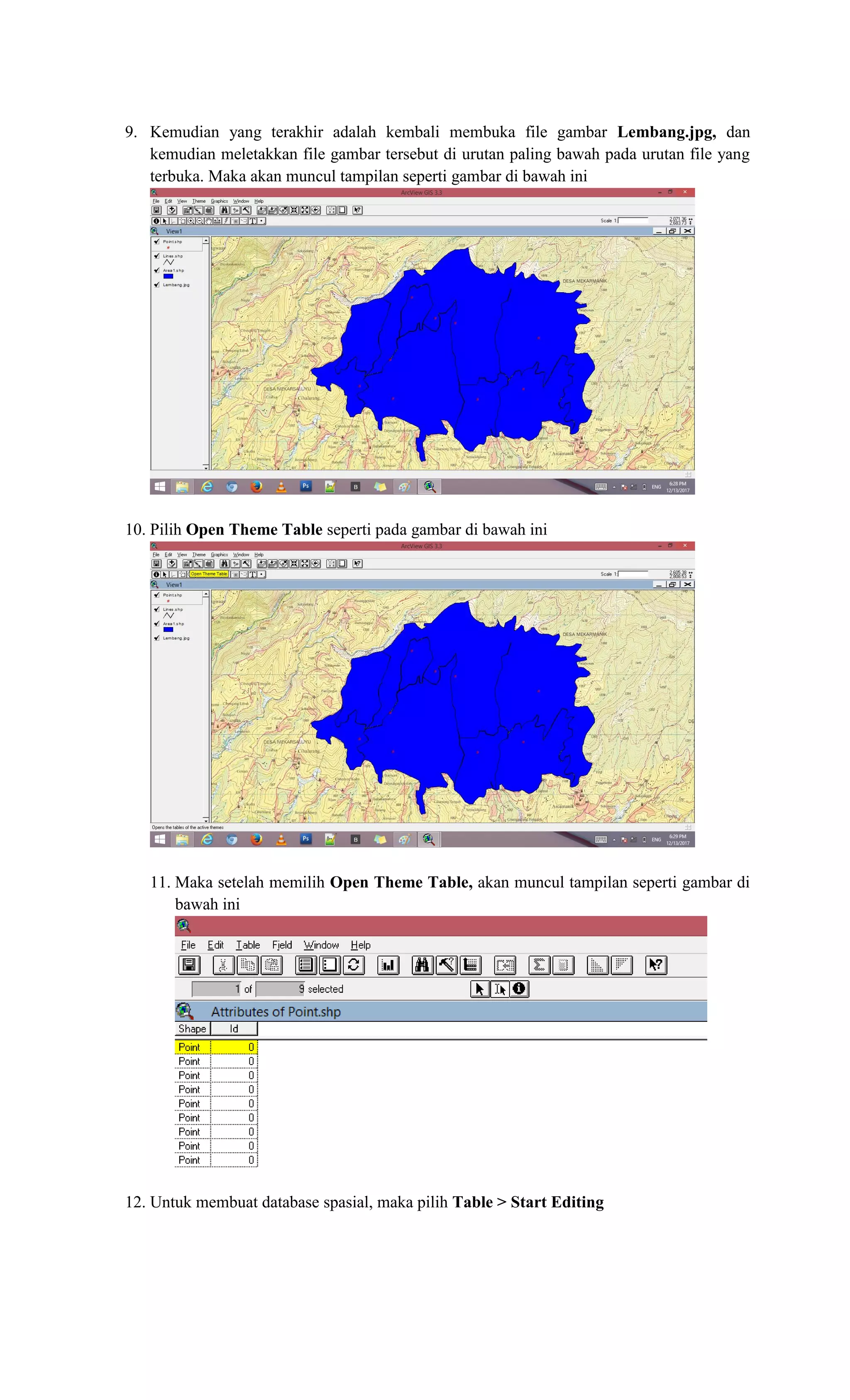 Tutorial ArcView Data Grafiks | PDF