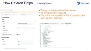 Unlocking Developer productivity on Kubernetes | PPTX