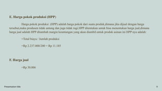 Perencanaan Usaha Pengolahan Bahan Nabati dan Hewani | PPTX