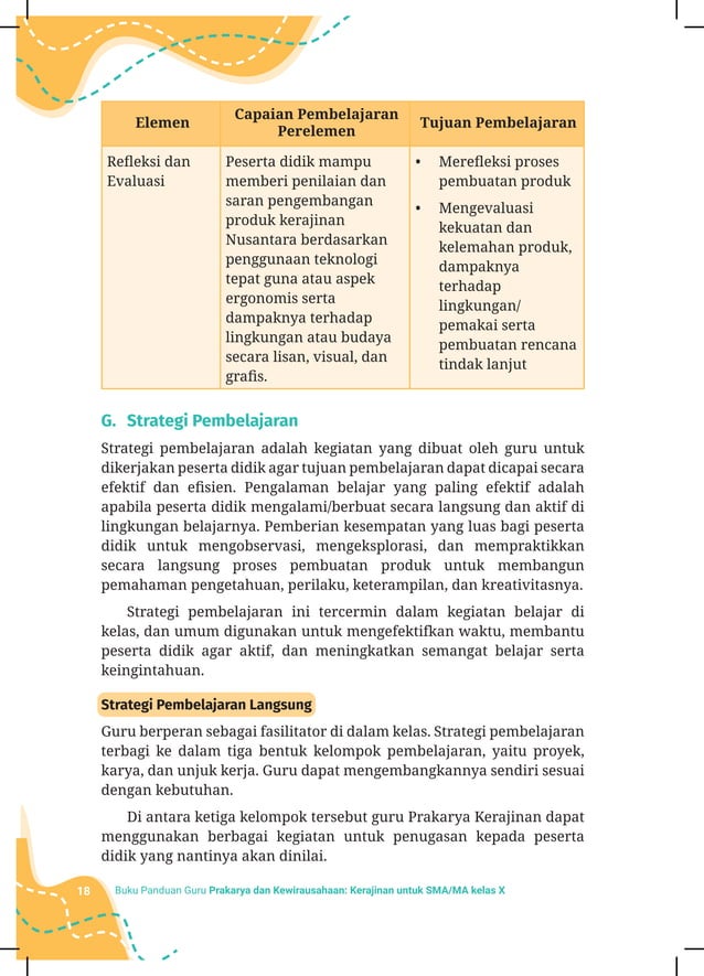 modul pkwu kerajinan fase e kelas x kurikulum merdeka | PDF