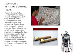 Prakarya Batik indonesia | PPTX