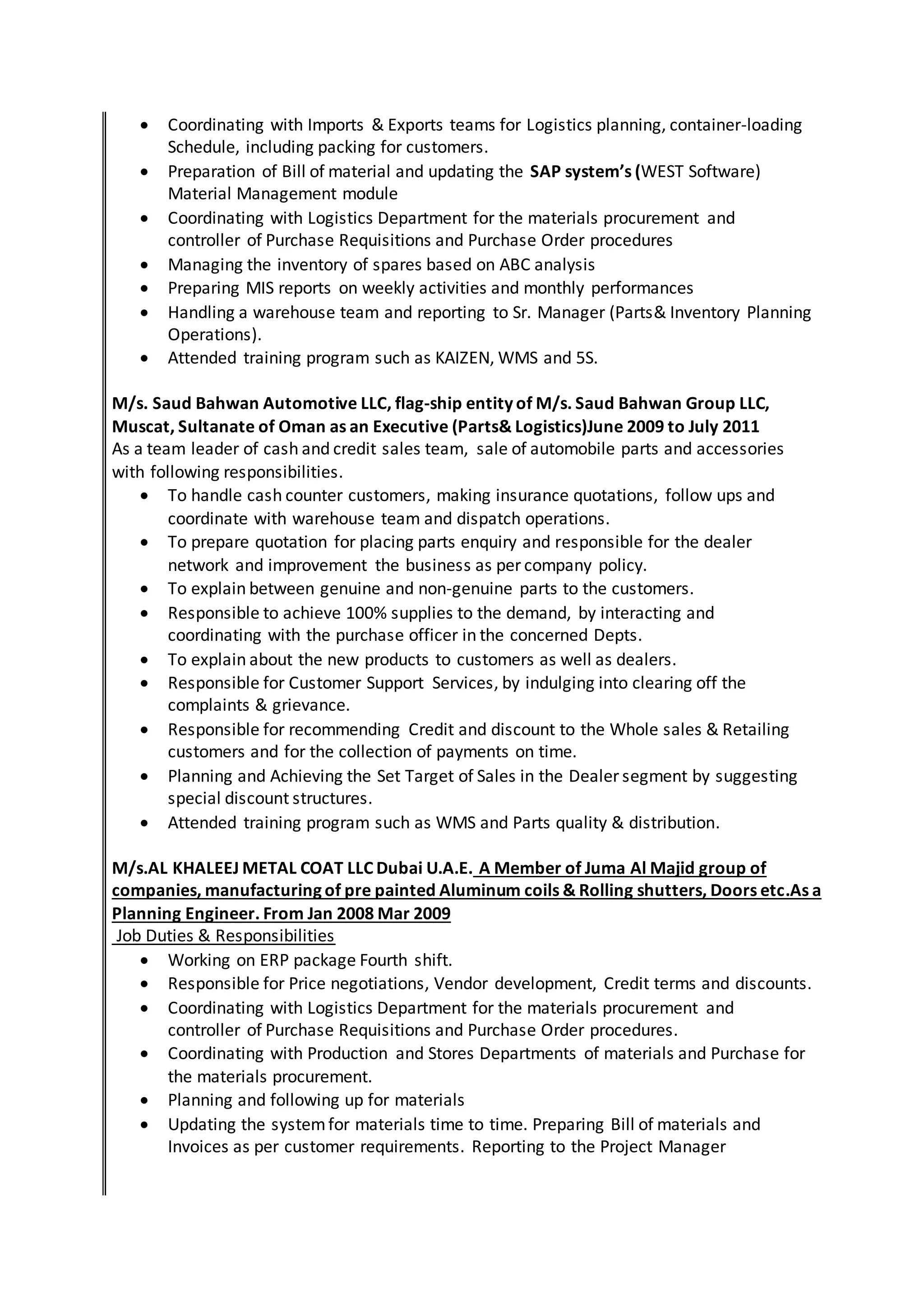 Prakash sp. | DOCX | Logistics | Business