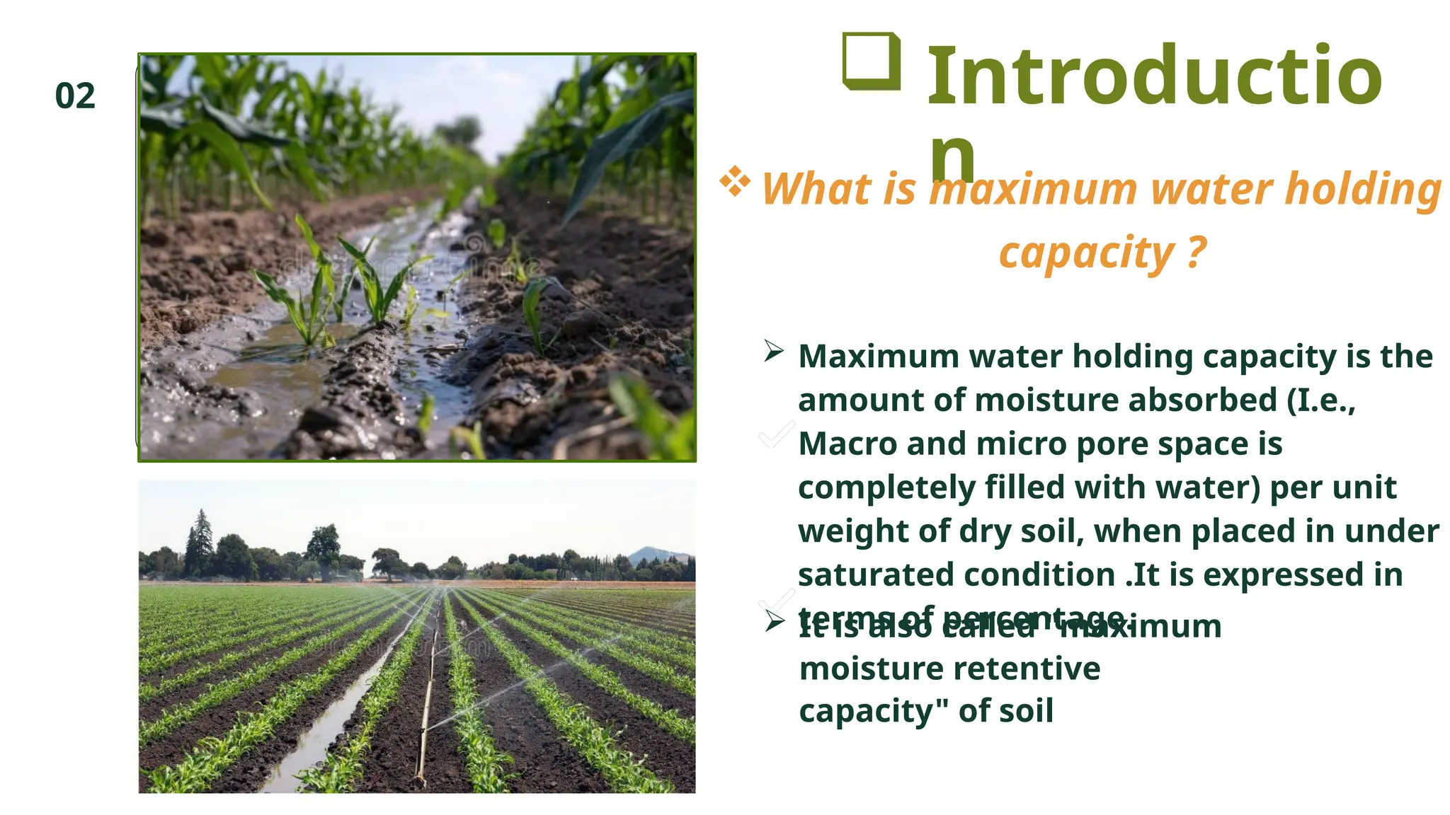 Determination of maximum water holding capacity of soil .pptx