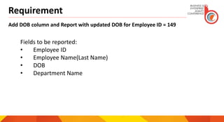 Test Driven Development with SQL | PPT