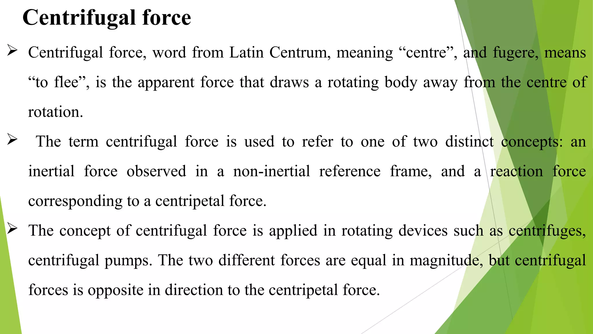 centrifuge principle and application | PPT