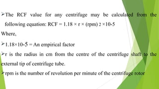 centrifuge principle and application | PPT