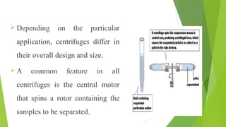 centrifuge principle and application | PPT