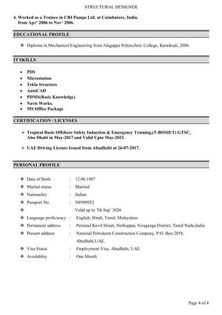 Structural Designer | PDF