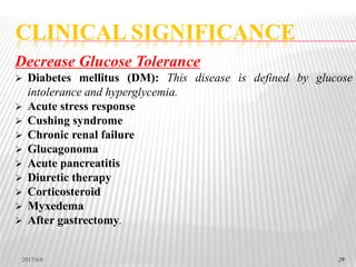 glucose tolerance test indication and procedure | PPTX