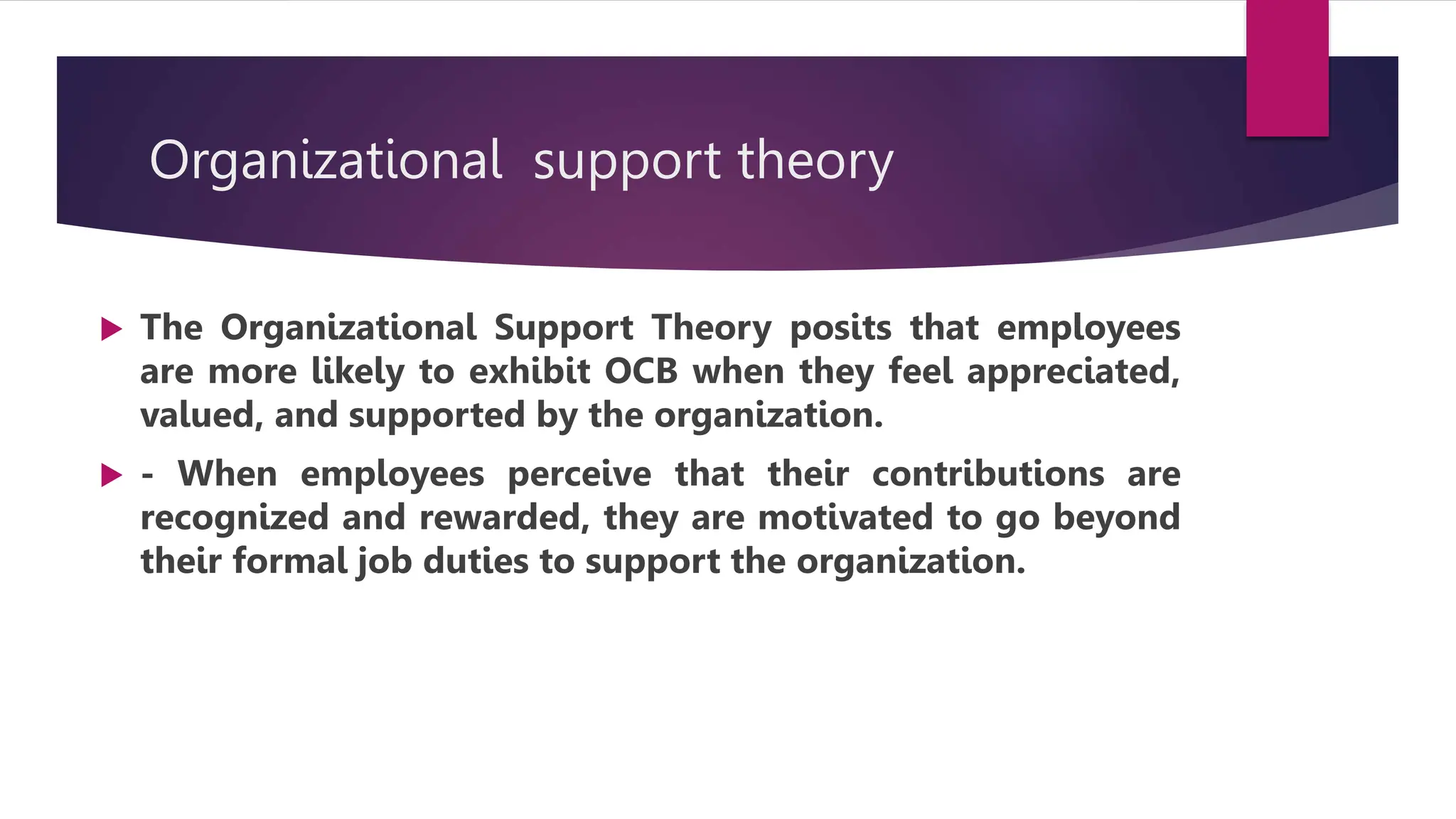 Organizational citizenship behavior pptx | PPT