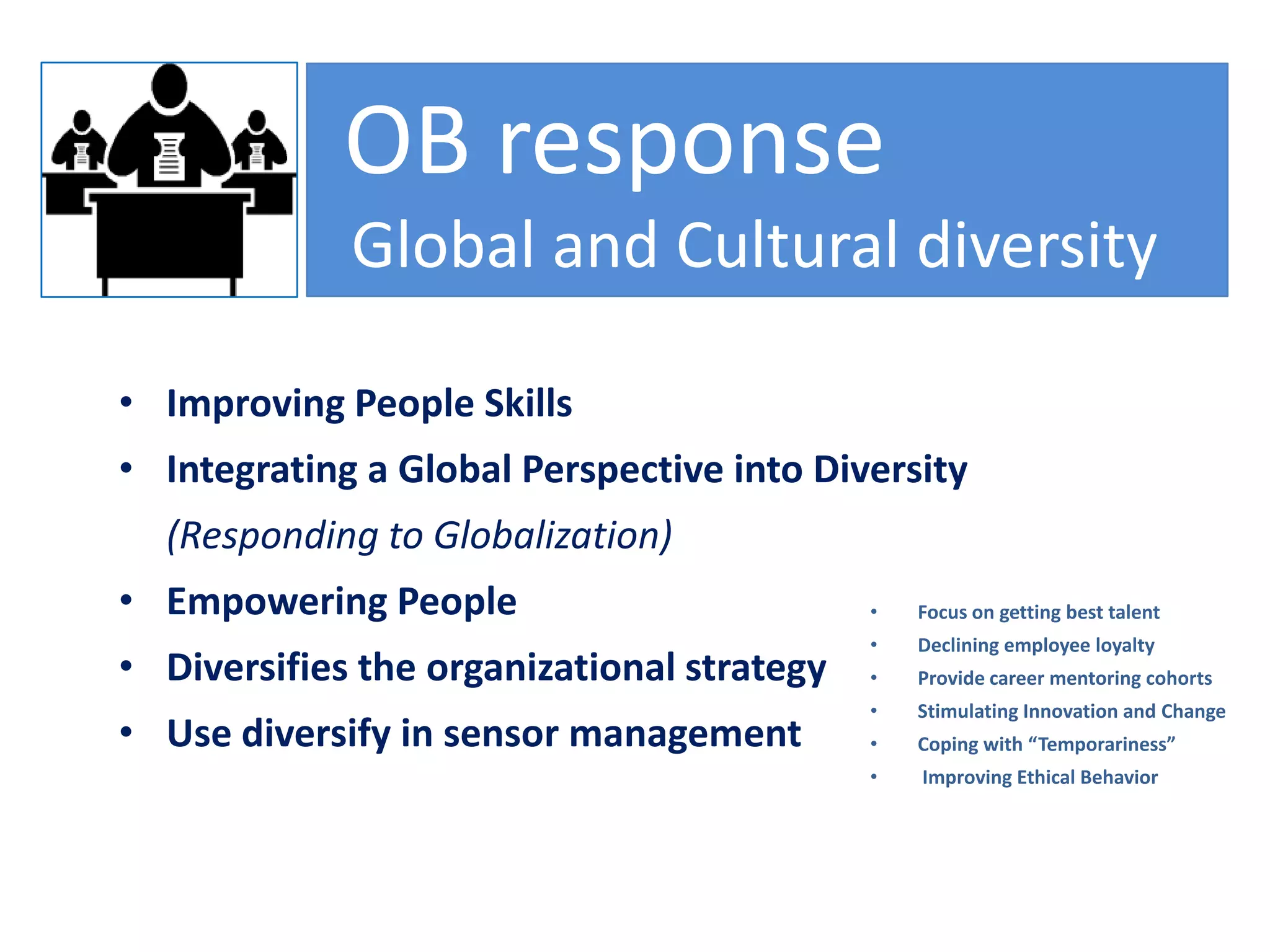 OB Response to Cultural Diversity | PPTX
