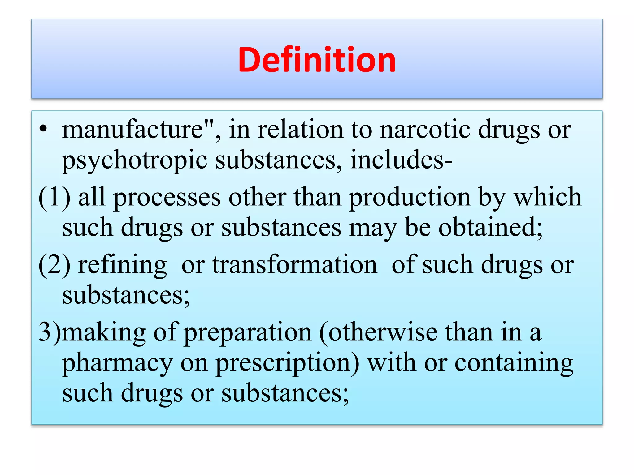 Narcotic and Psychotropic Substance act 1985 | PPTX