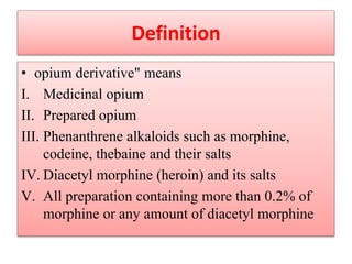 Narcotic and Psychotropic Substance act 1985 | PPTX
