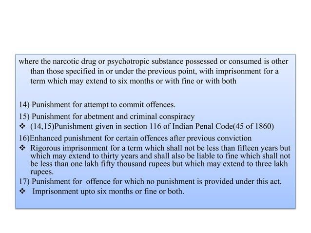 Narcotic and Psychotropic Substance act 1985 | PPTX