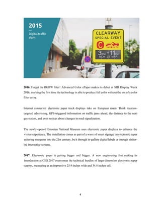 Electronic Paper Technology Report | PDF