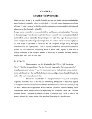 Electronic Paper Technology Report | PDF