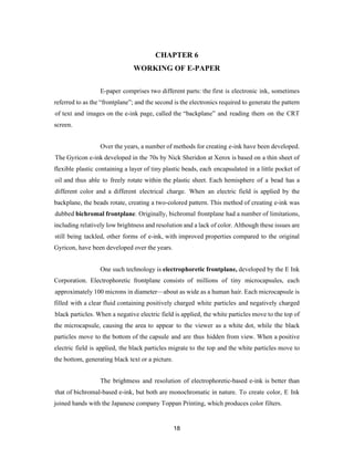 Electronic Paper Technology Report | PDF