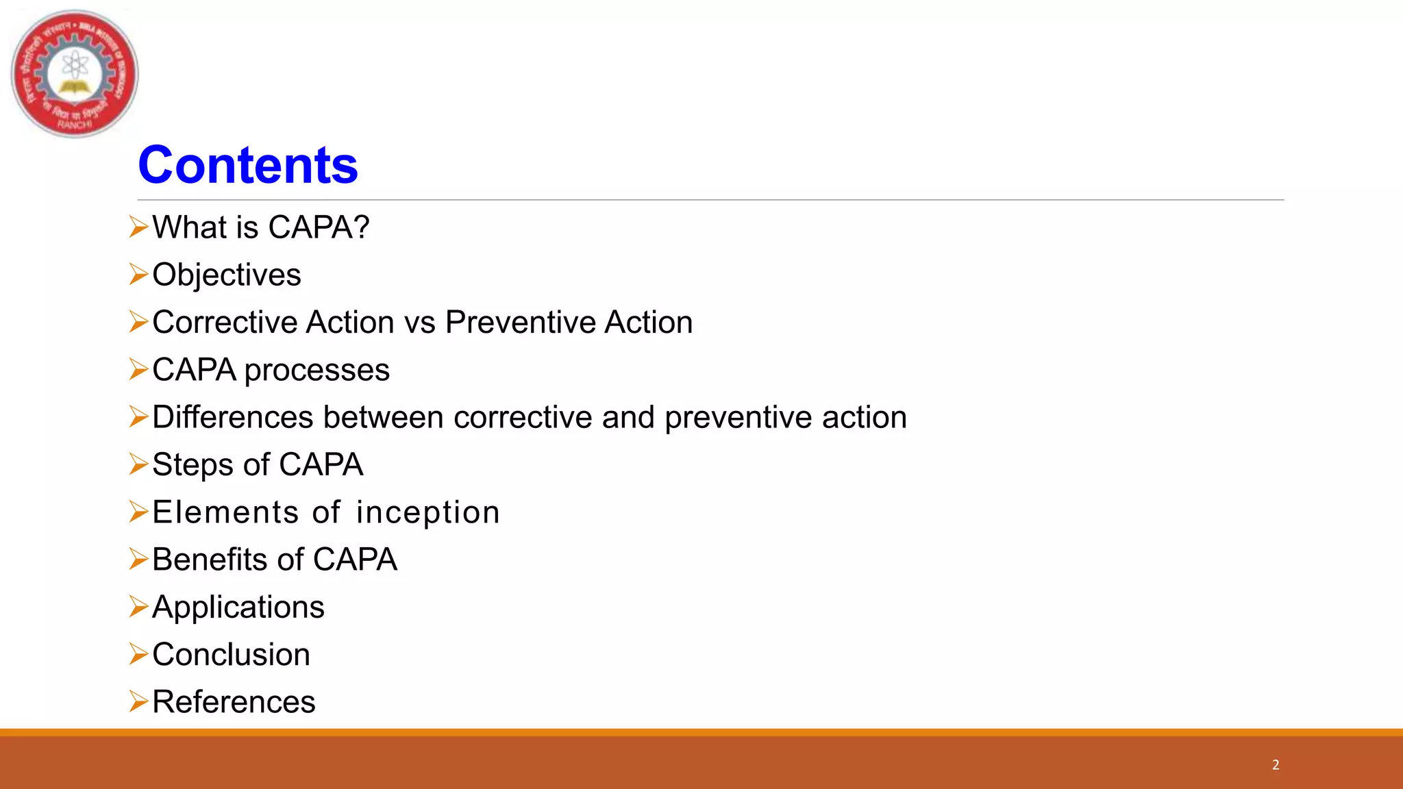 corrective and preventive action (CAPA) | PPTX