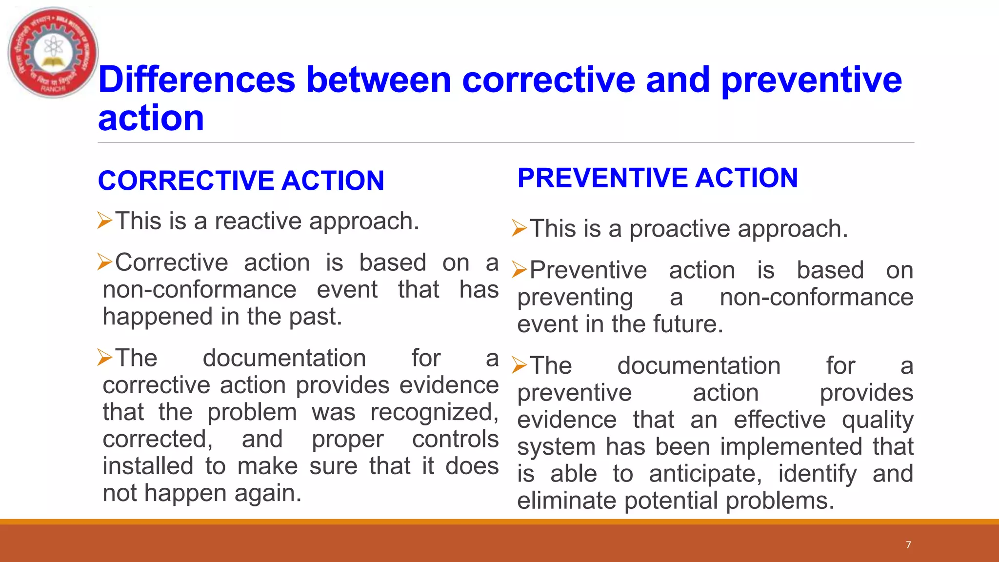 corrective and preventive action (CAPA) | PPTX