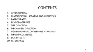 SEDATIVES AND HYPNOTICS | PPT