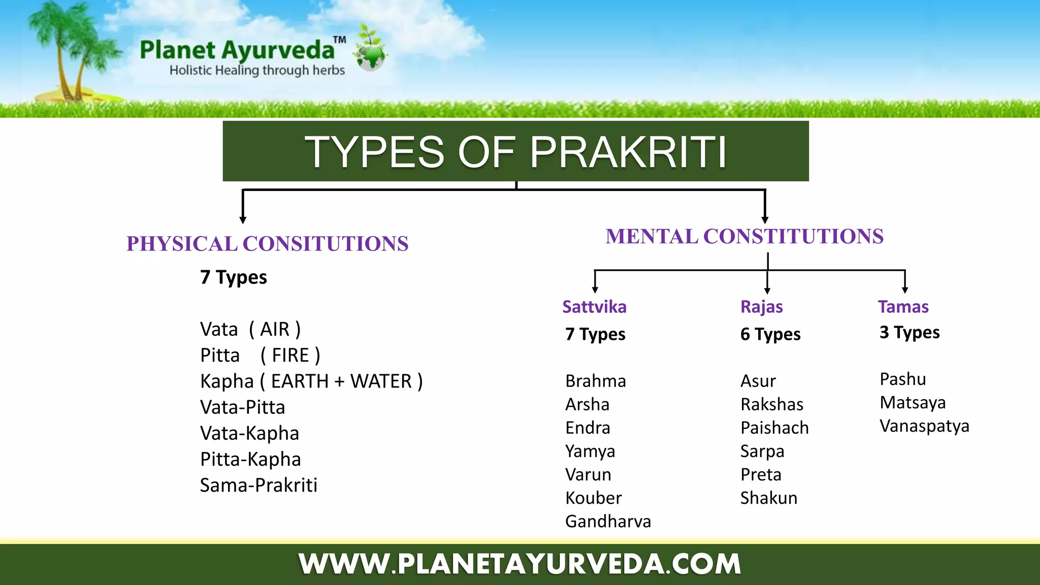 Prakriti complete basic constitution of the body | PPTX